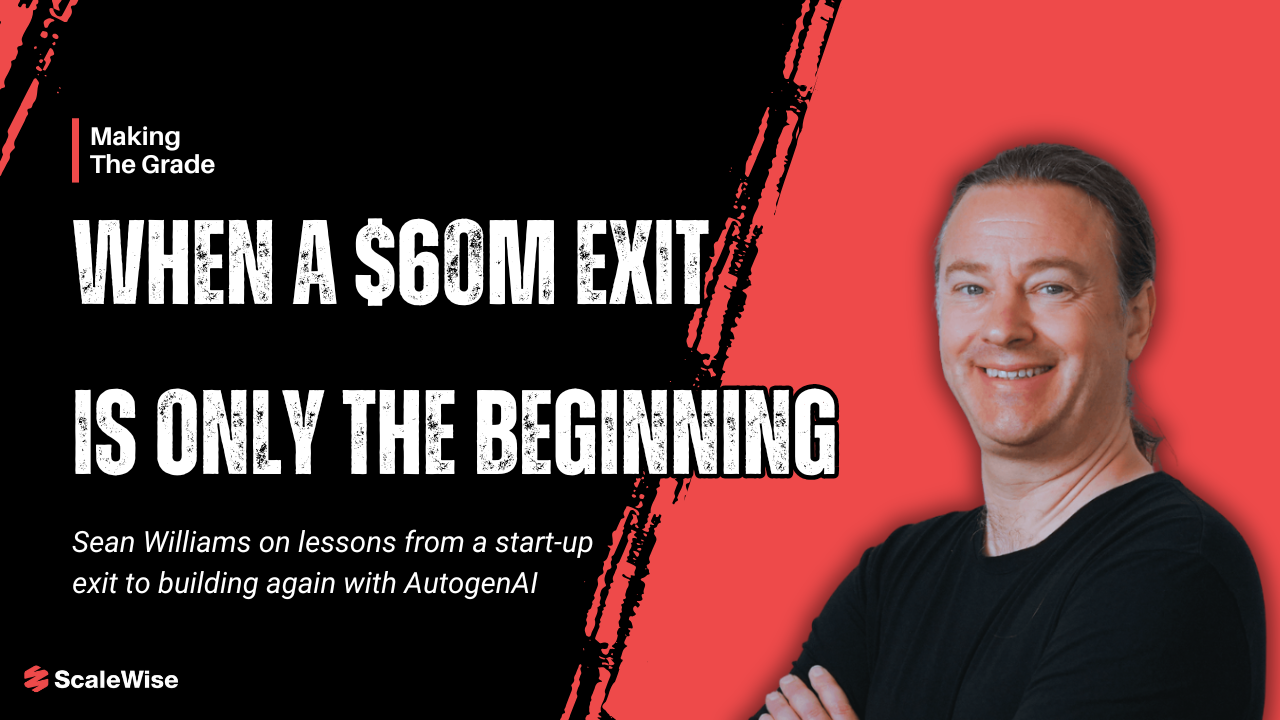 Sean Williams from $60m exit to AutogenAI